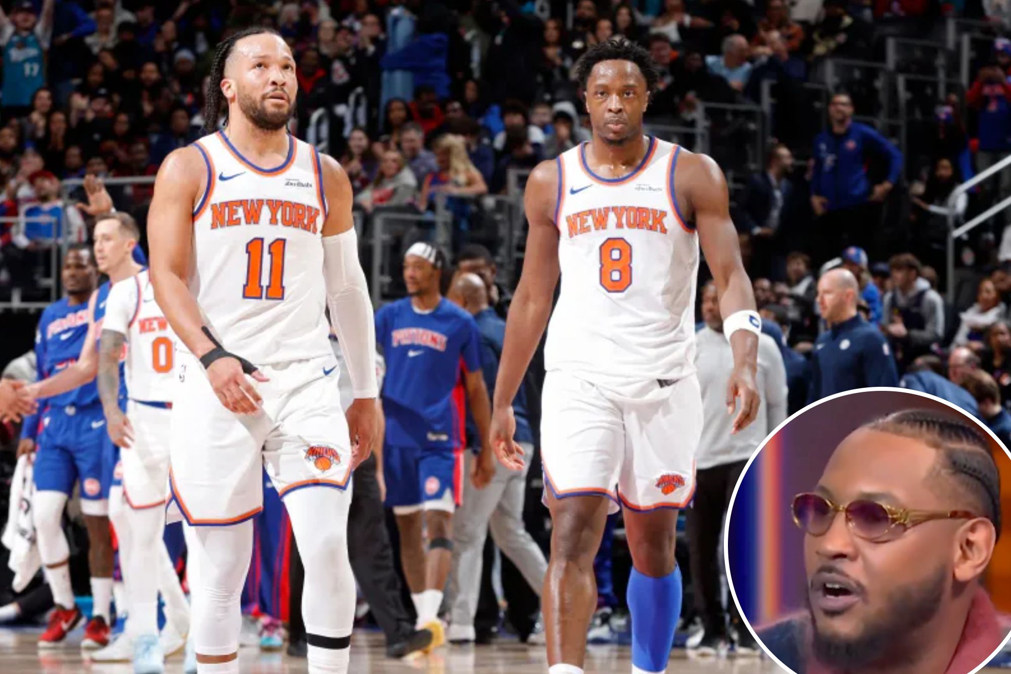 Carmelo Anthony knows where blame for Knicks’ skid lies: ‘Where’s KAT ...
