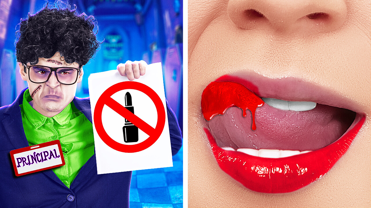 Glamouröse Monster-Make-up-Hacks für die Schule