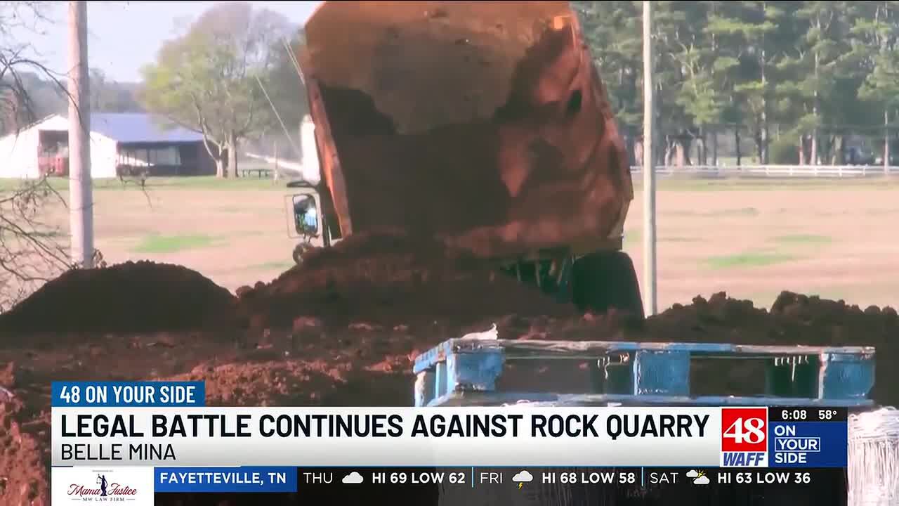 Hearing held to decide whether Belle Mina rock quarry stops construction
