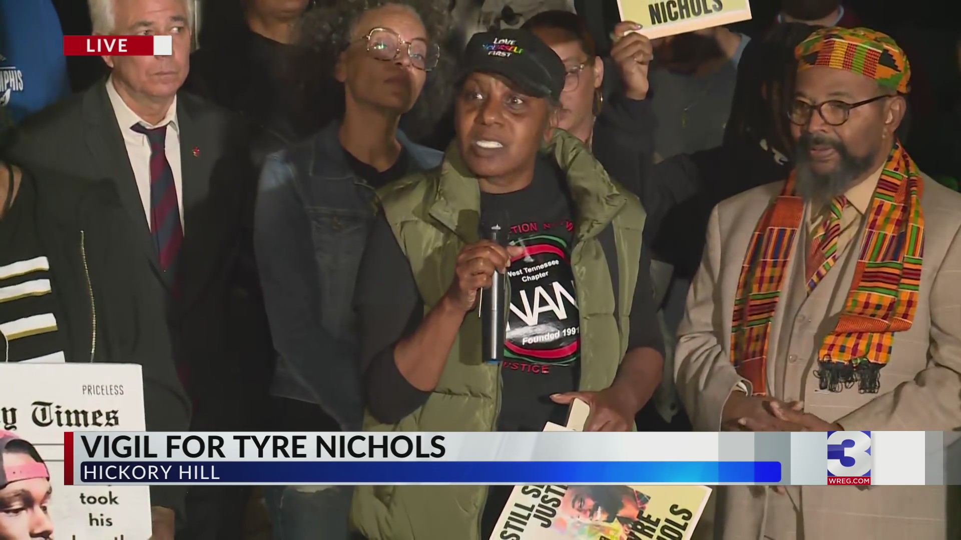 Vigil to mark 3rd anniversary of Tyre Nichols' death