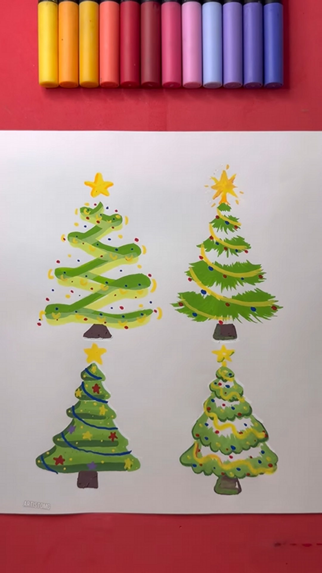 Christmas tree drawing ideas anyone can try