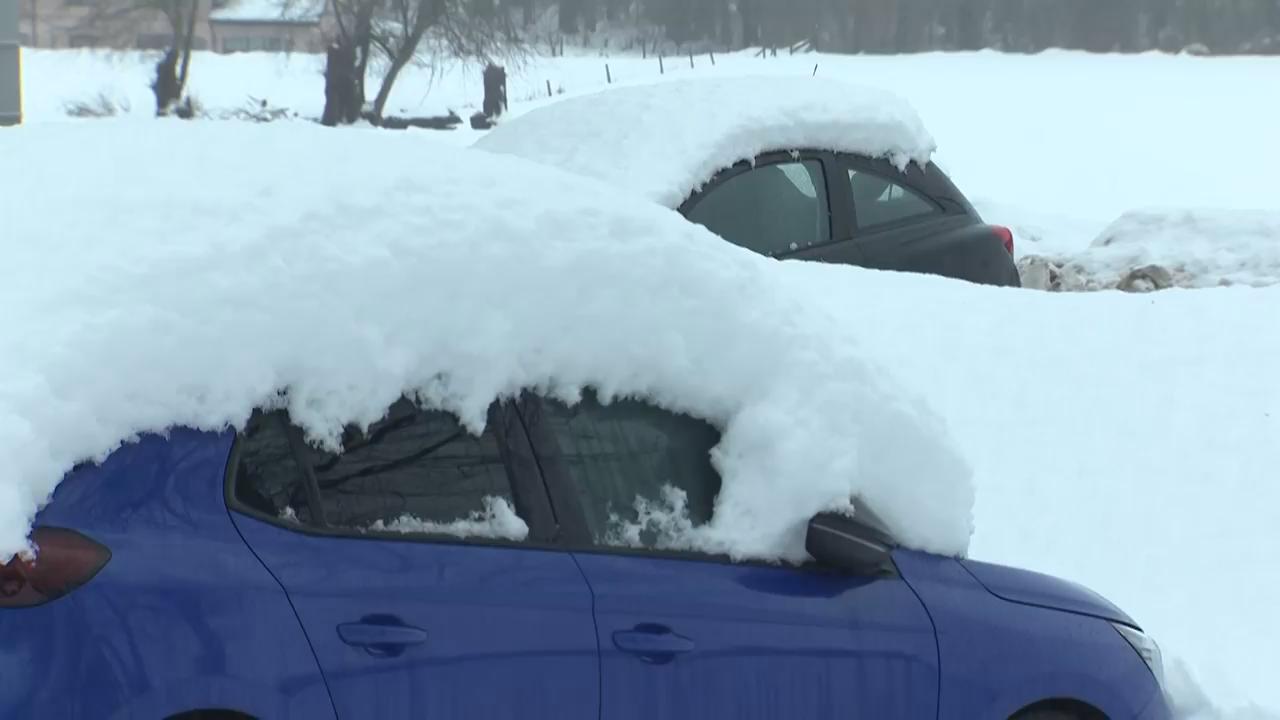 Snow and ice ground flights and choke highways in parts of Europe