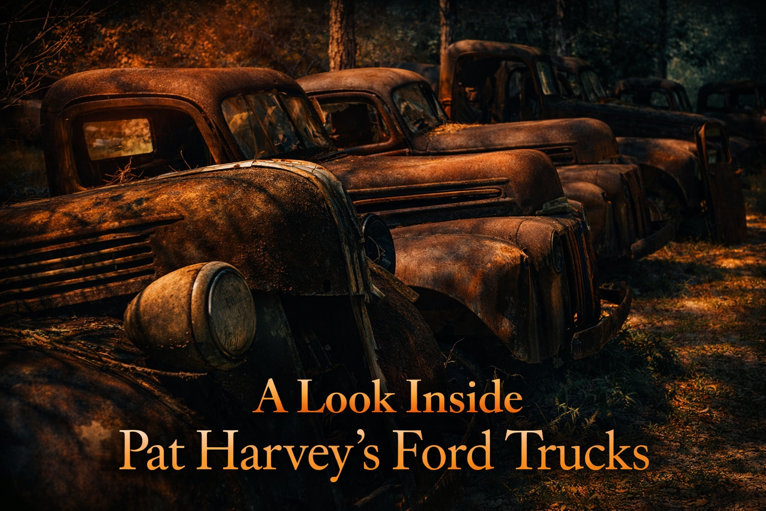 A look inside Pat Harvey’s Ford truck collection
