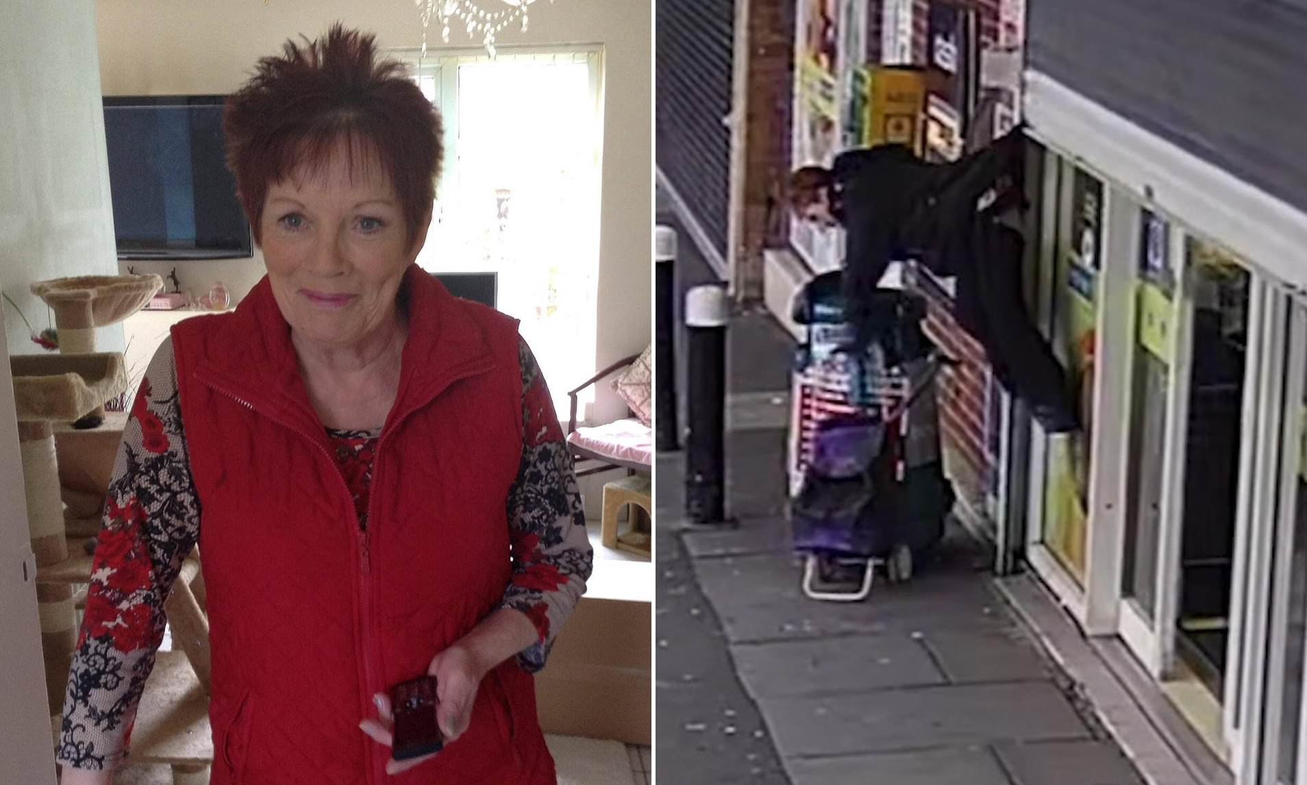 Gran who went viral after CCTV captured her being hoisted 10ft in the ...