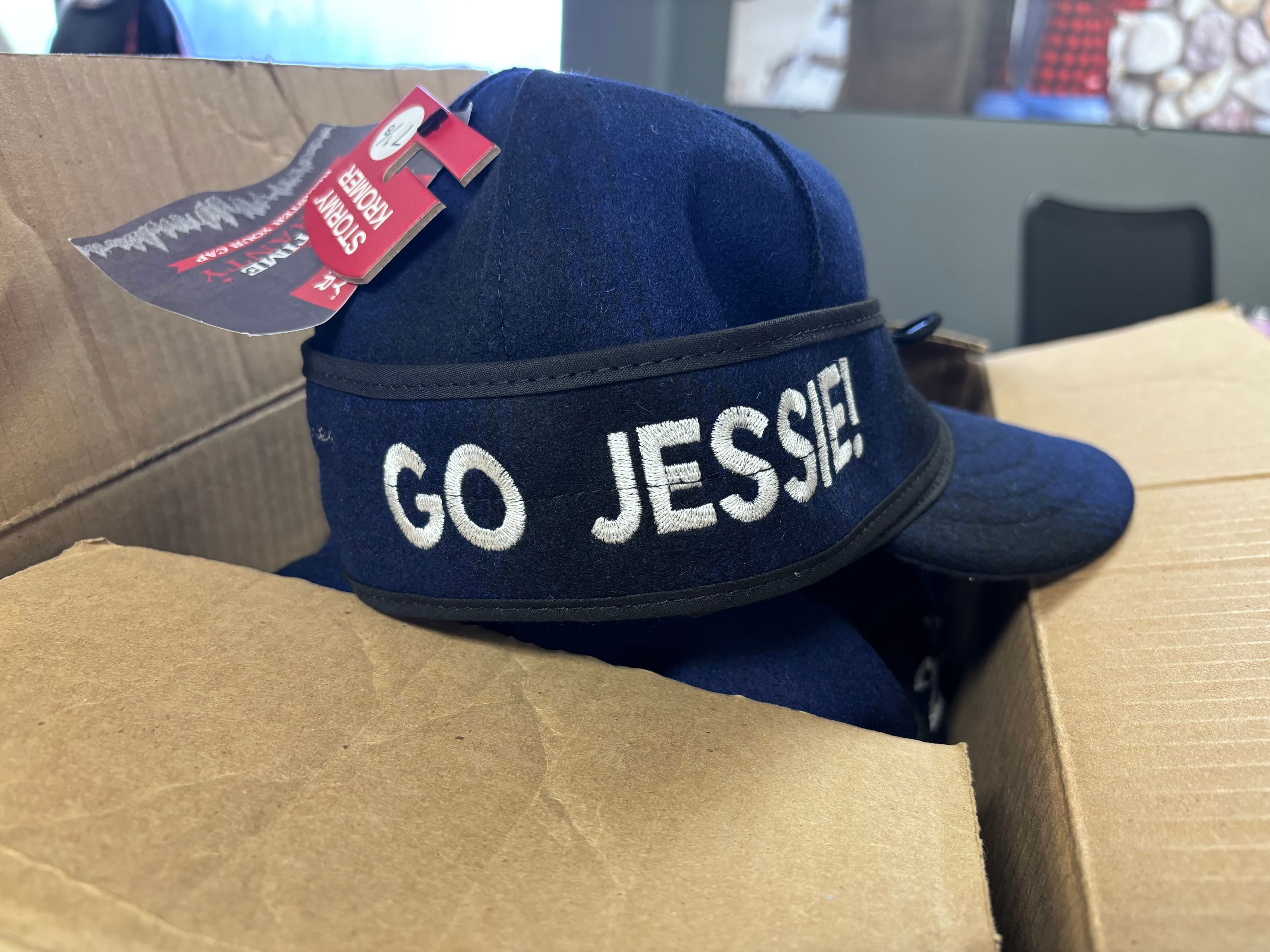 Stormy Kromer supporting Olympic gold medalist Jessie Diggins at 2026 ...