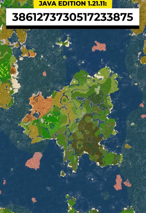 Epic continent island seed in Minecraft – what will you build?