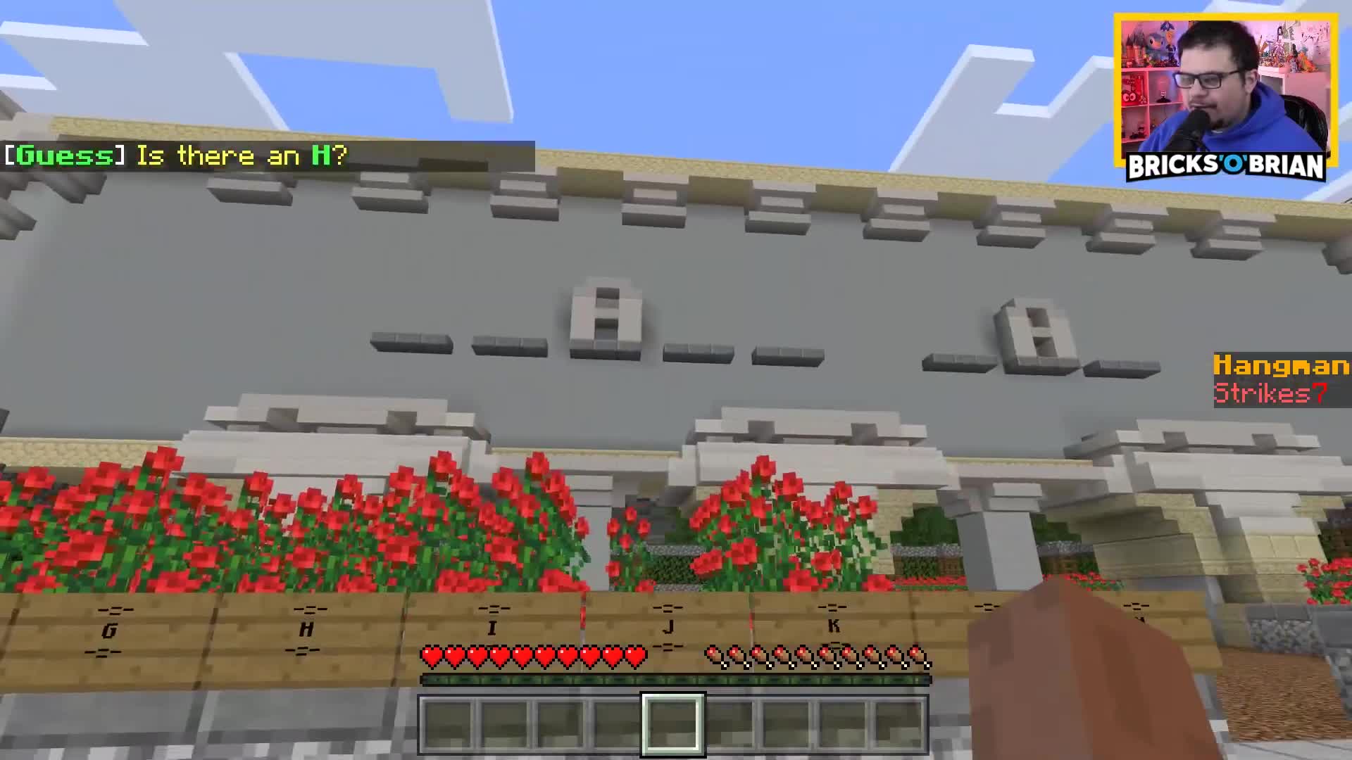 Minecraft hangman with Bricks 'O' Brian!