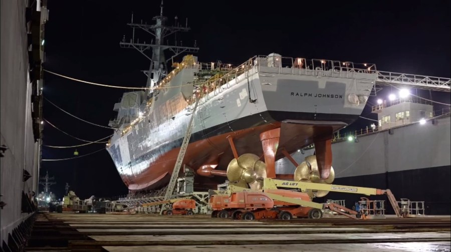 Top Navy, Marine Corps leaders tour Ingalls Shipbuilding as ‘Golden ...