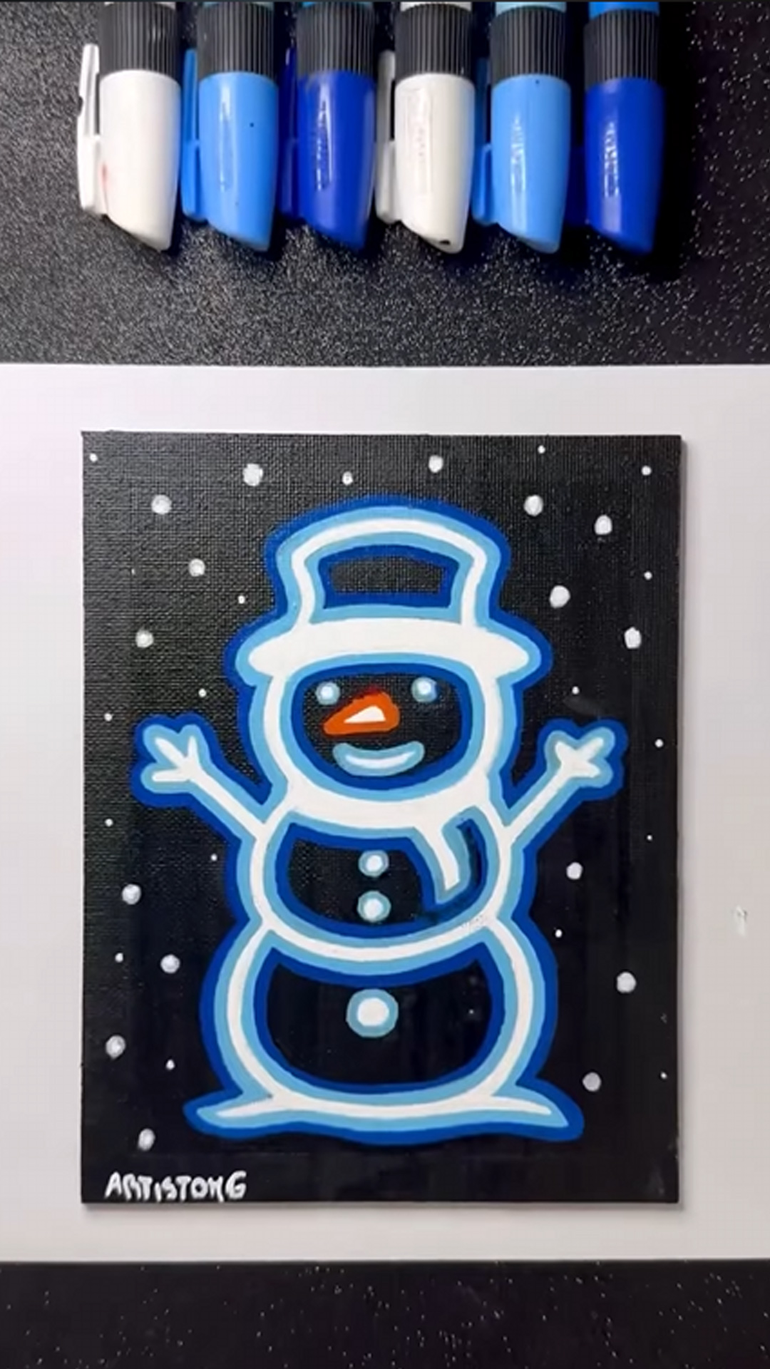 Beginner friendly Christmas art projects to try