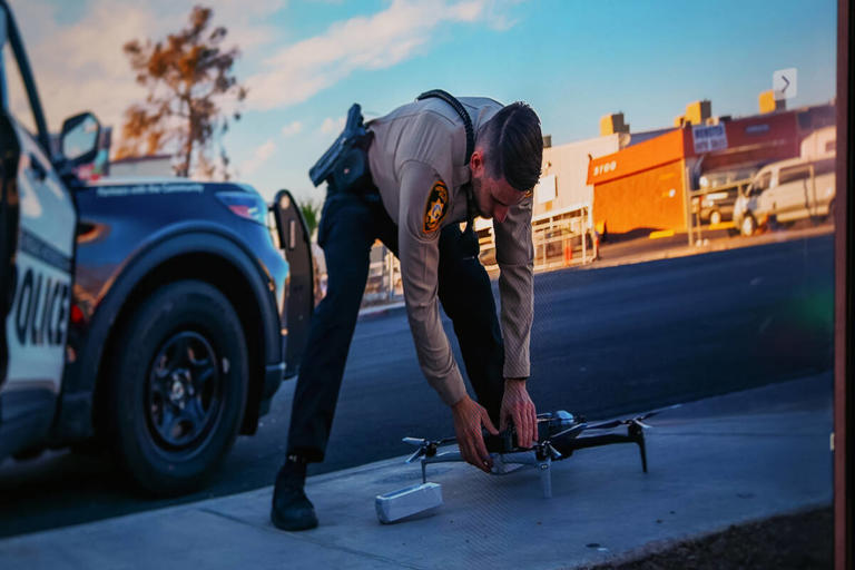 Metro offers glimpse of new drone command center in Las Vegas