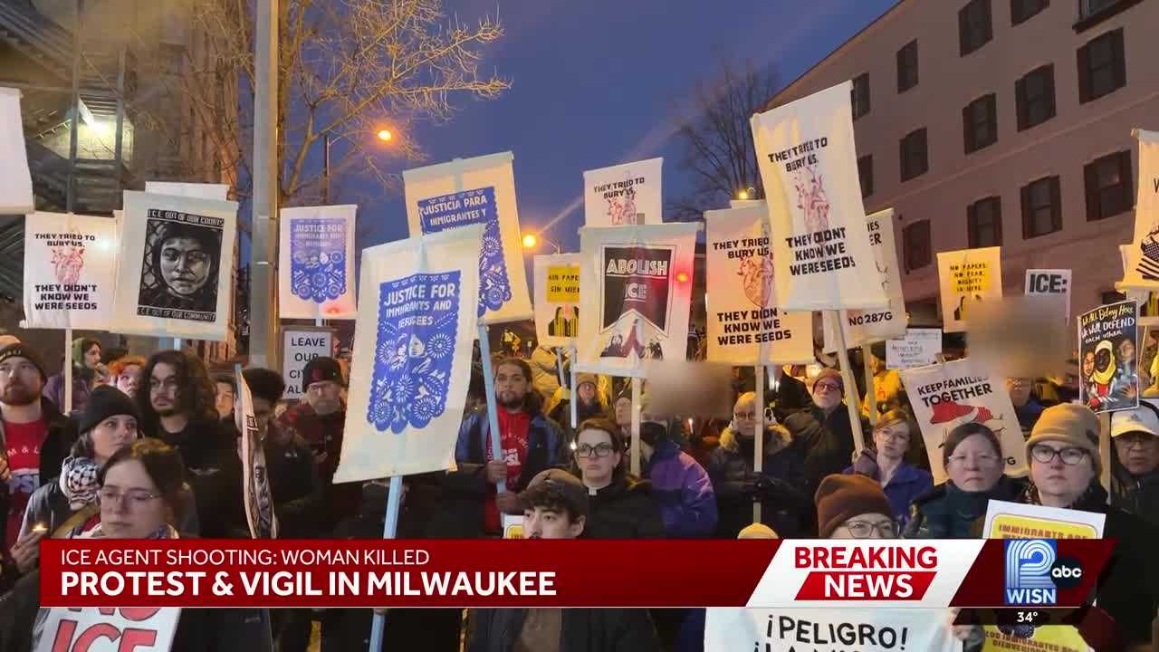 Milwaukee protest follows Minneapolis ICE shooting