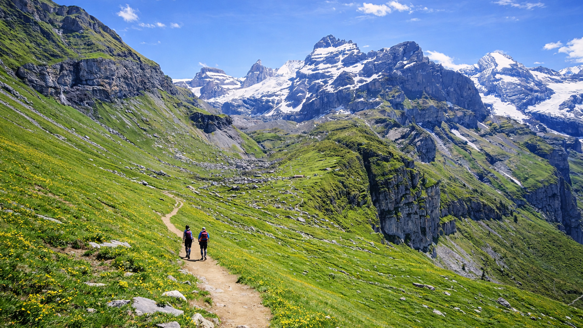 Oeschinensee: Wanderung am Schweizer Bergsee in 4K
