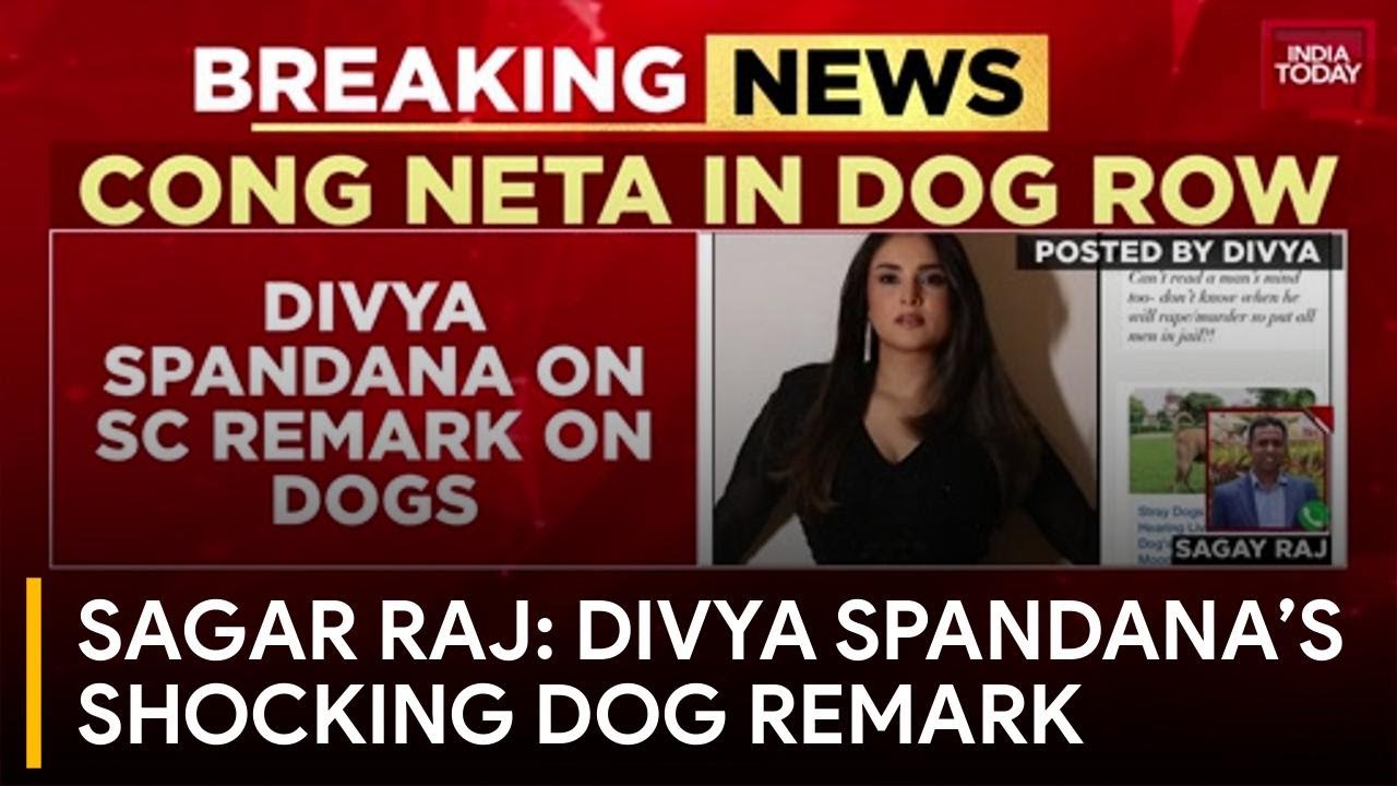 Sagar Raj reports: Divya Spandana sparks row, likens men to dogs after ...