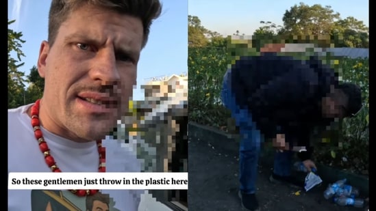 Foreigner confronts man for dumping plastic bottles in Meghalaya, video ...