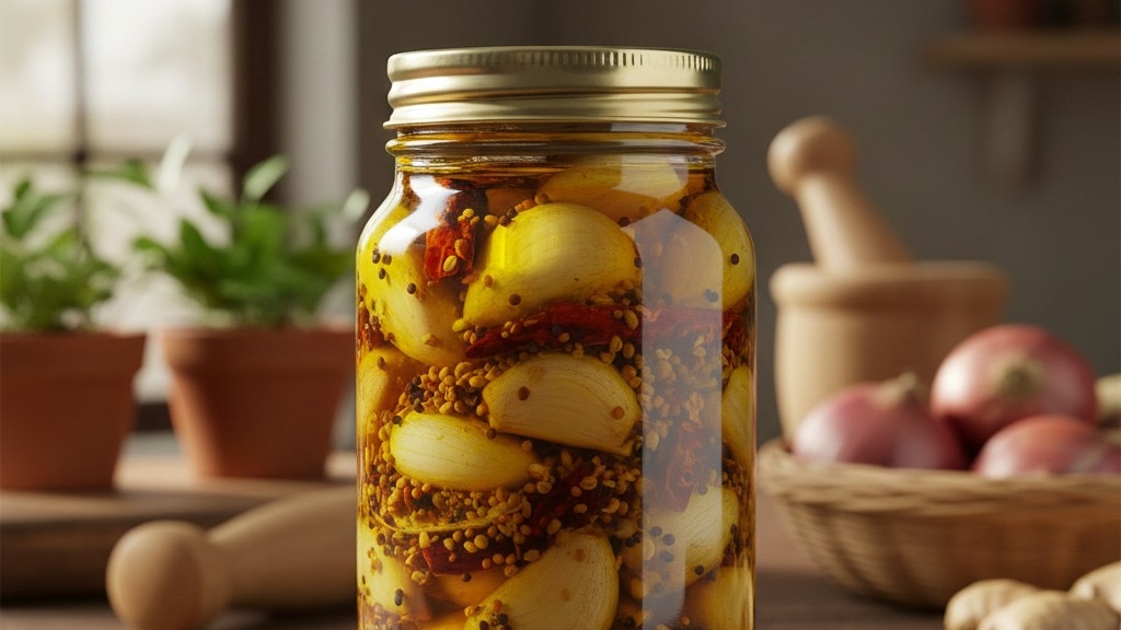 How to make garlic pickle at home in 7 easy steps