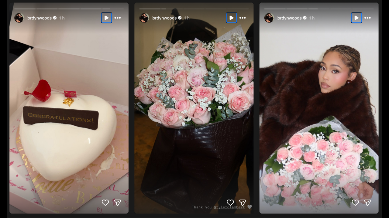 Karl-Anthony Towns’ fiancee Jordyn Woods flaunts engagement glow as ...