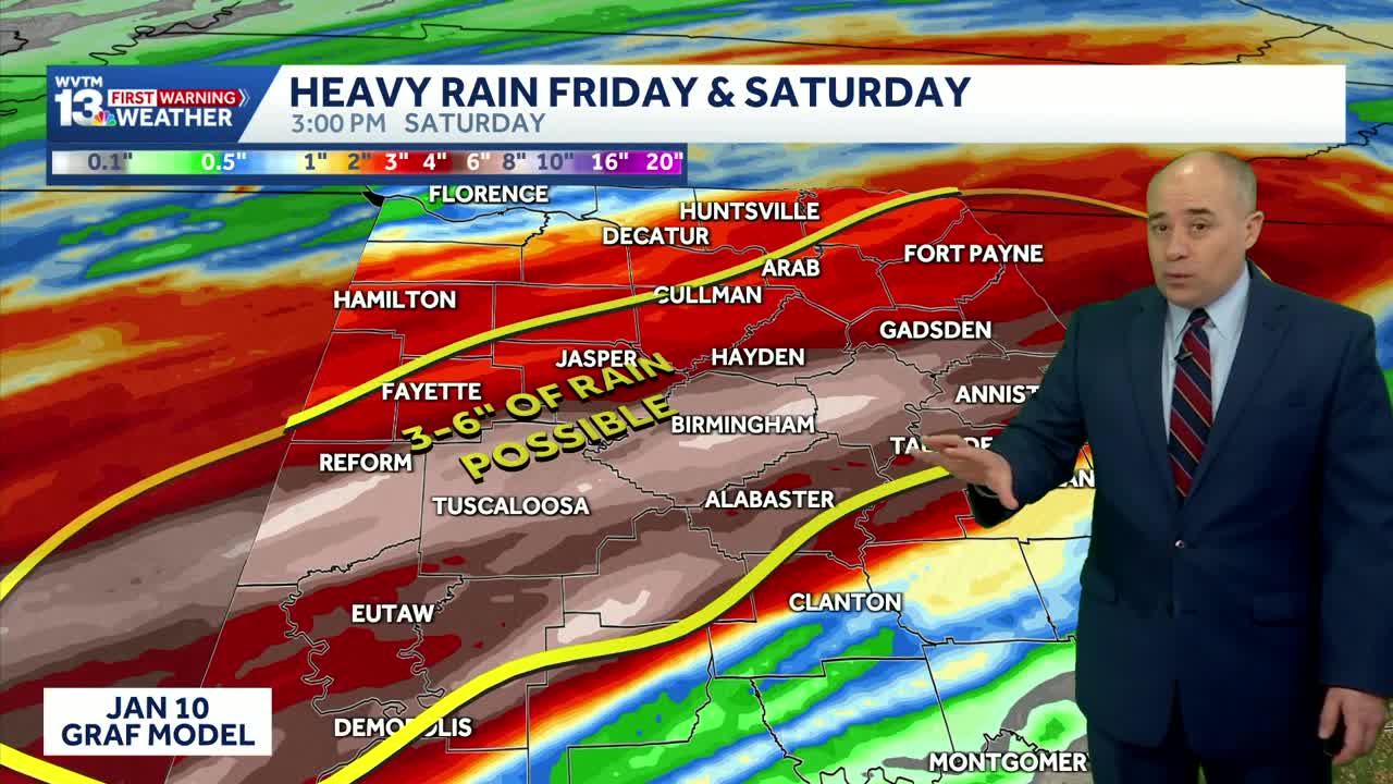 Tracking storms: A serious flood threat, severe storms in Alabama's ...