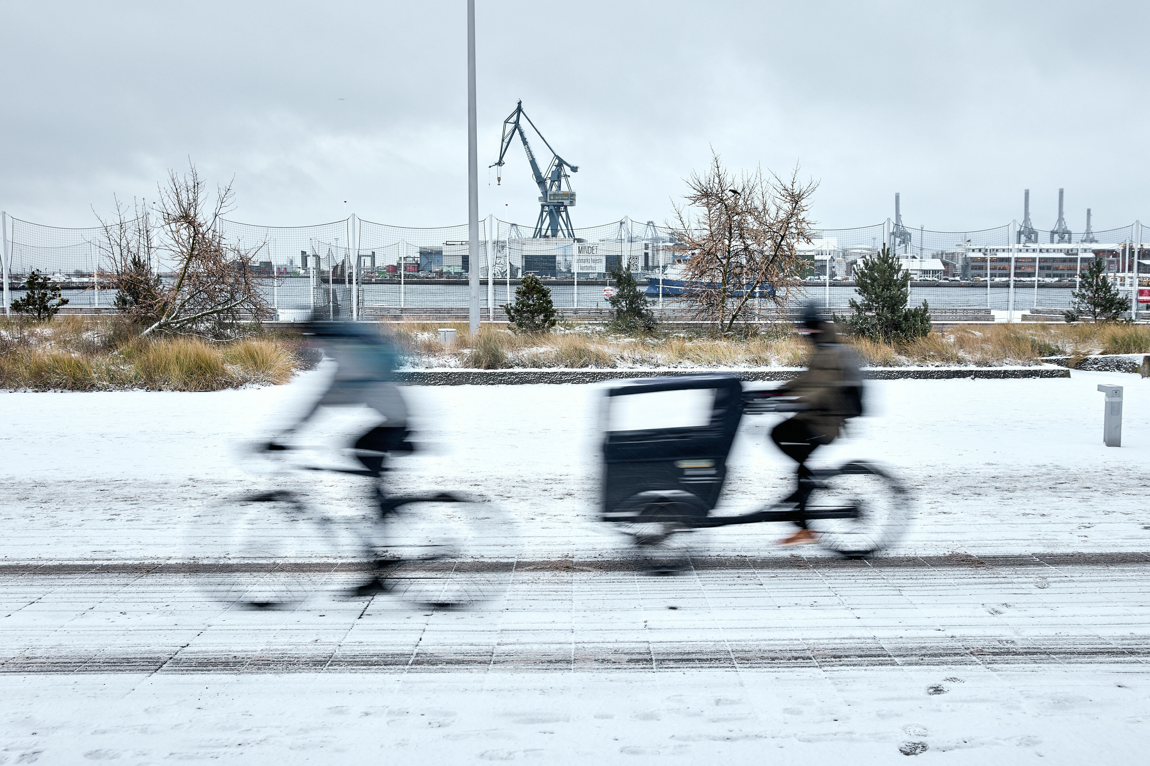DMI varsler snefygning fredag i bælte fra Jylland til Bornholm