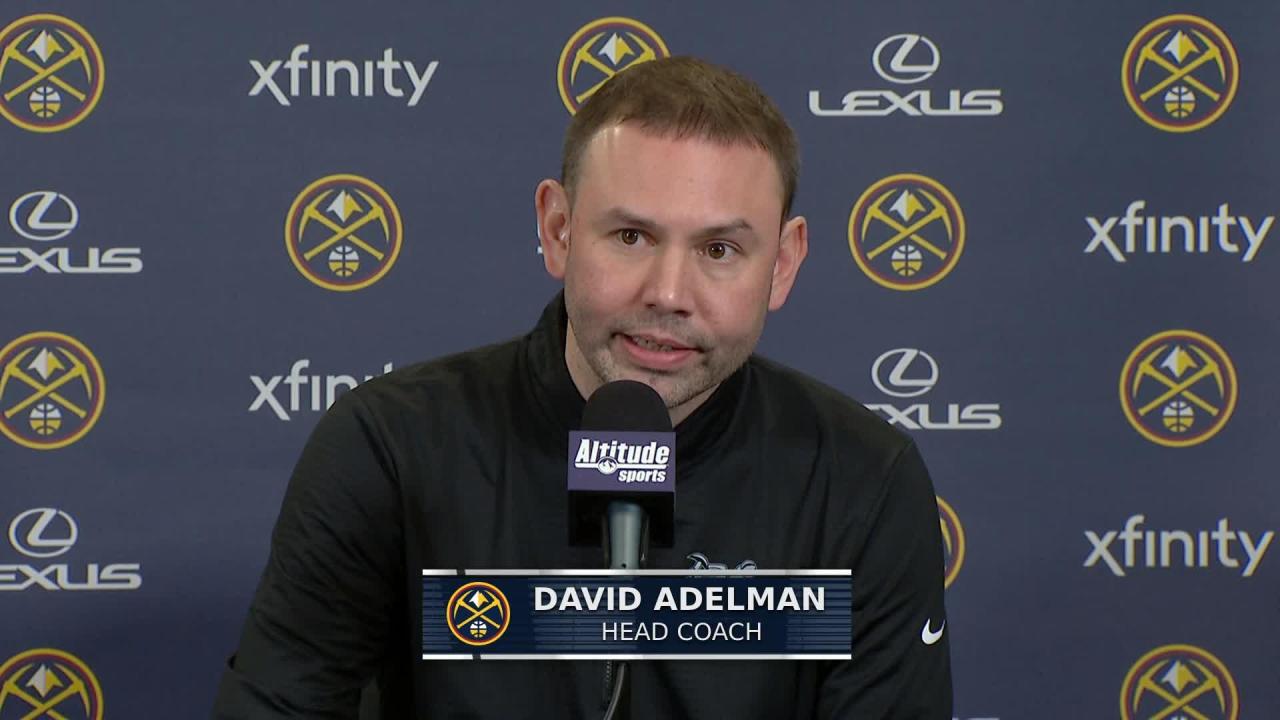 DEN 114, BOS 110: Nuggets coach David Adelman postgame media availability