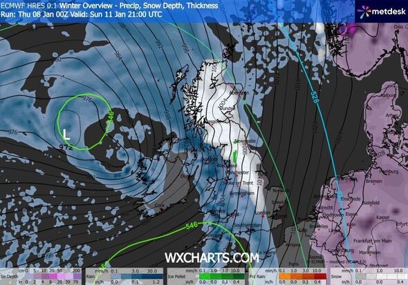 Snow forecast maps show blizzards hitting as far south as London in ...