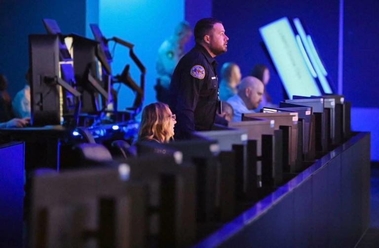Police offer glimpse of new drone command center in Las Vegas