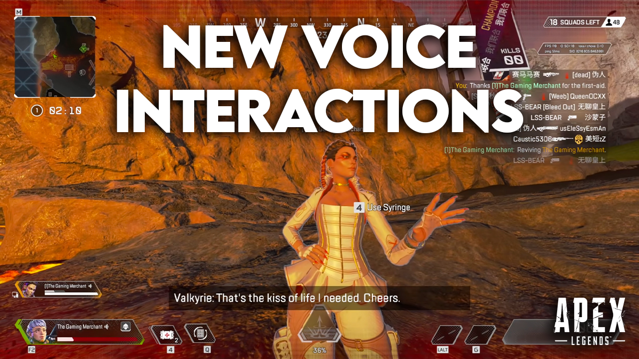Apex Legends season 9 legacy: Every new voice line interaction
