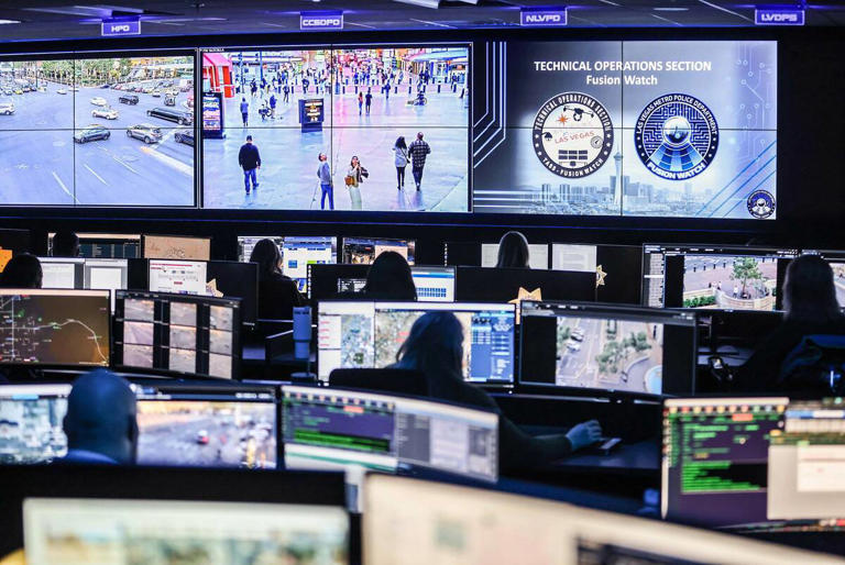 Police offer glimpse of new drone command center in Las Vegas