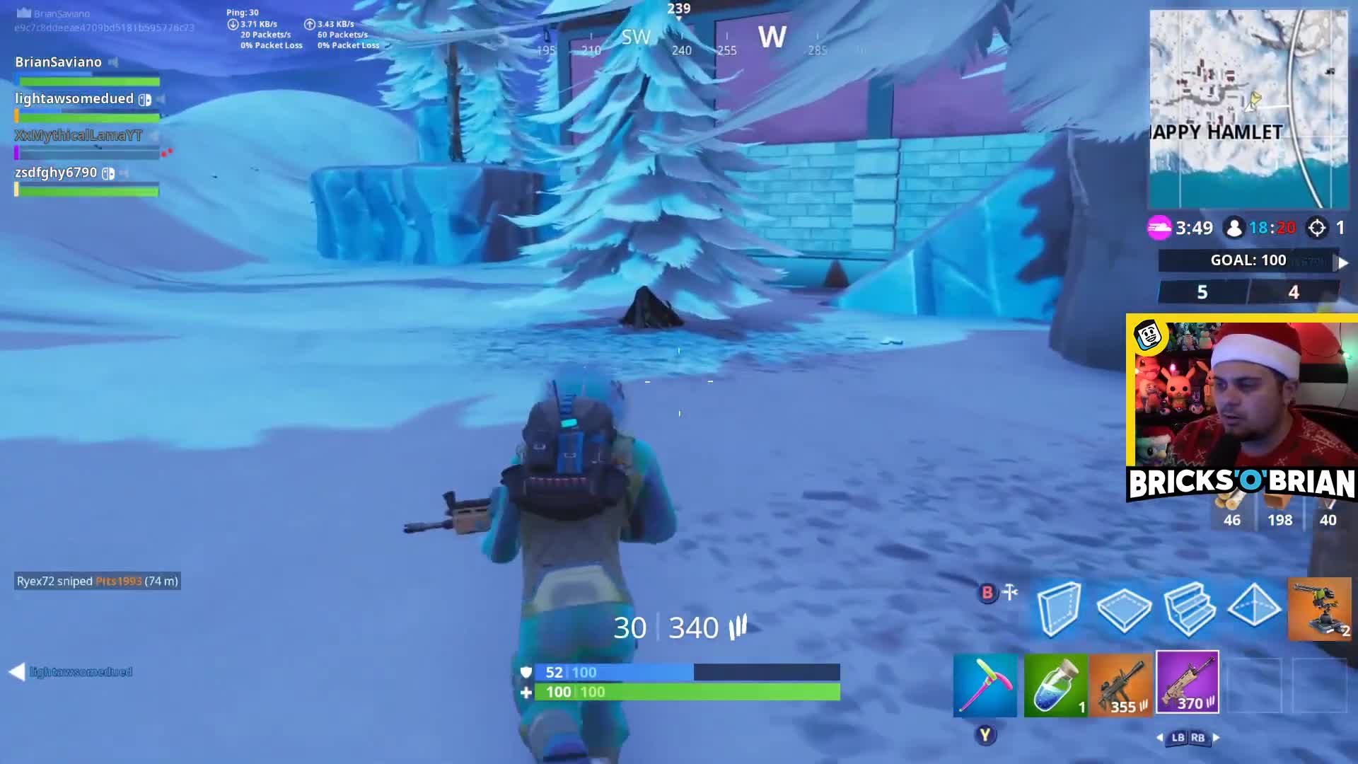 Approaching the frozen tundra! - Fortnite Battle Royale with Bricks 'O ...