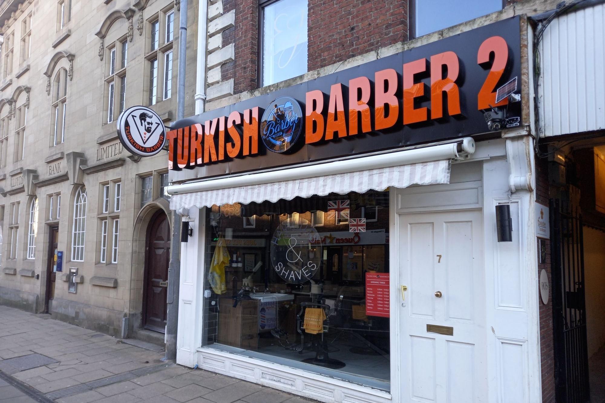 Concerns raised over signage at Turkish barber shop in Morpeth