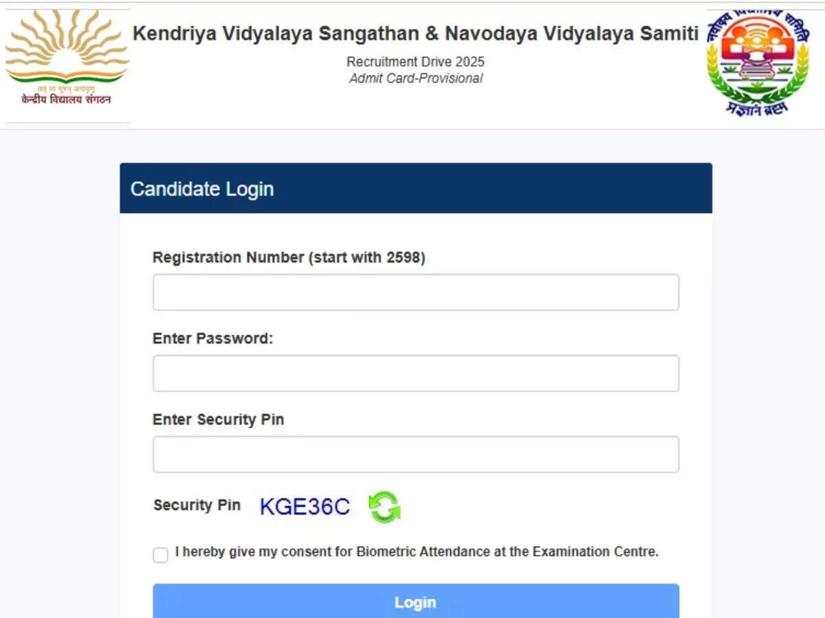 KVS, NVS admit card 2026 out at kvsangathan.nic.in: How to download PDF ...