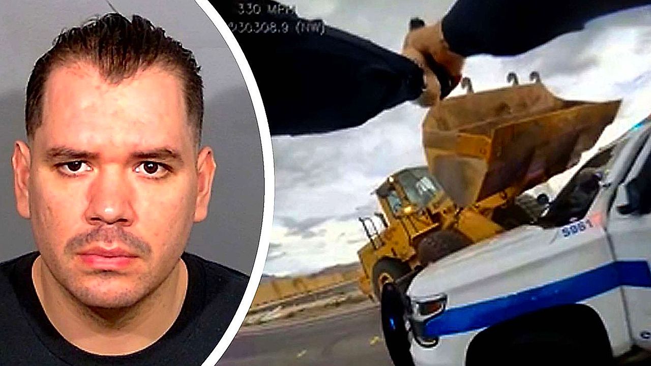Nevada man steals bulldozer, tries to run over police