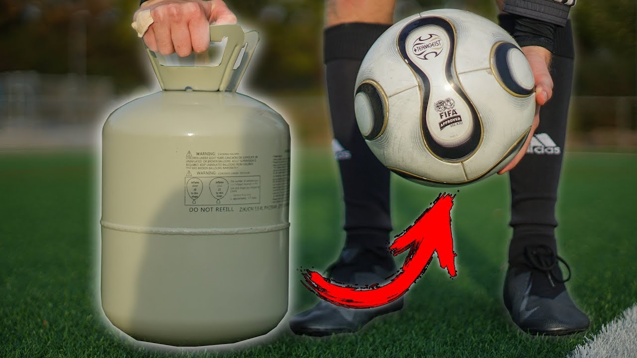 Fliegen Fußbälle mit Helium anders? (Experiment)