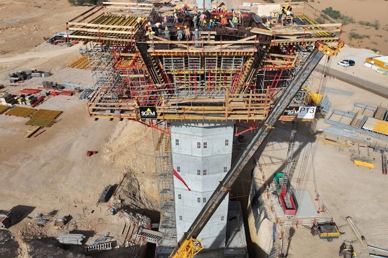 Morocco’s largest road bridge reaches 33% completion in Laayoune