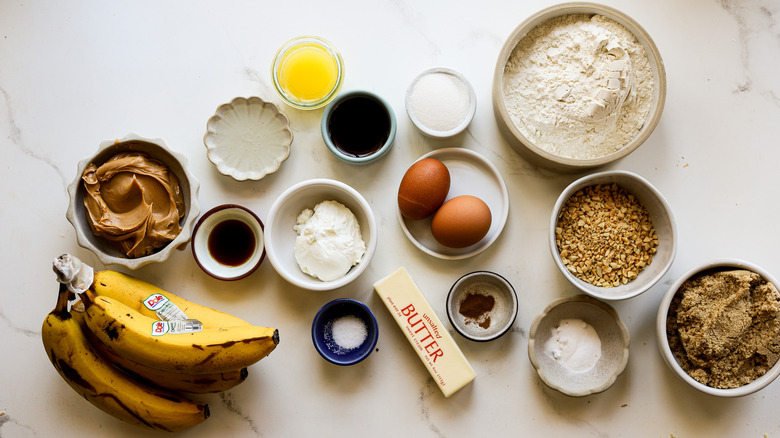 Peanut butter lovers banana muffins recipe