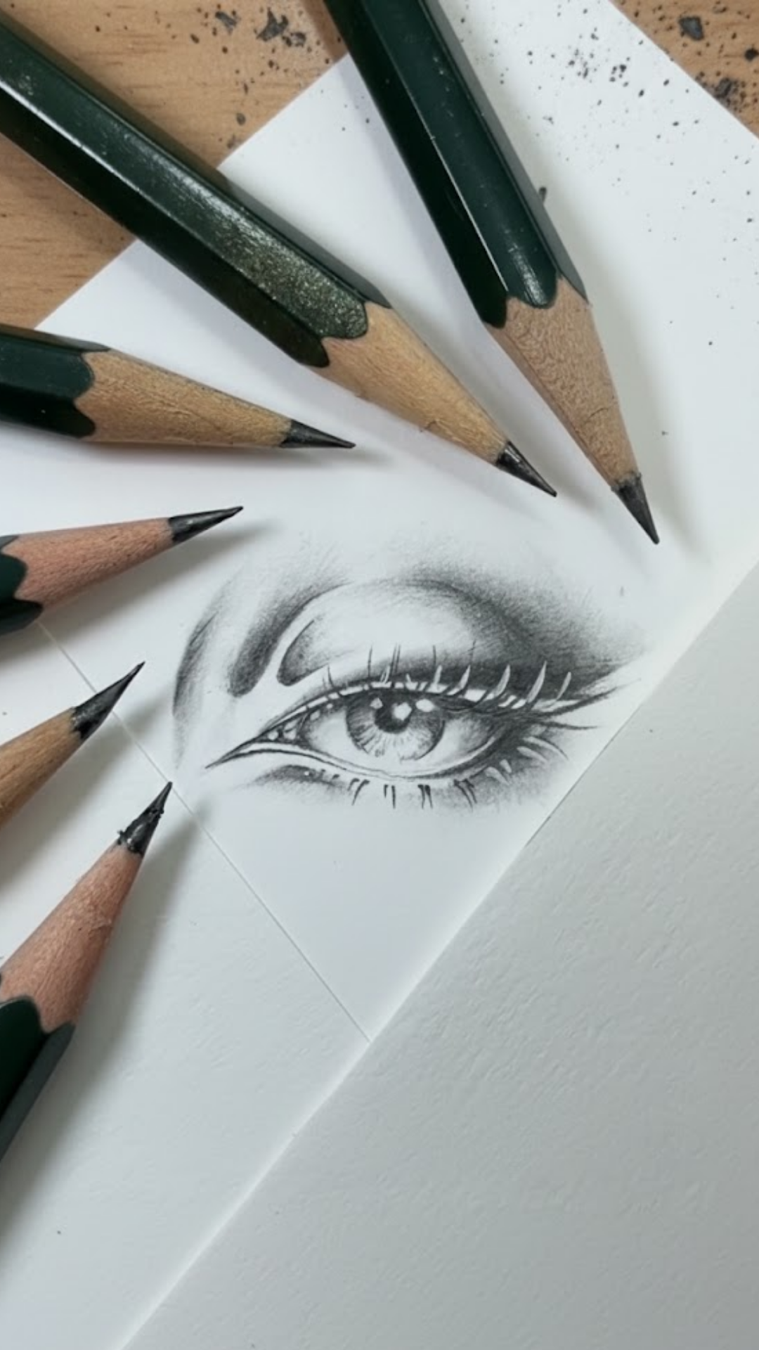 Pencil eye illustration: A mini graphite art study
