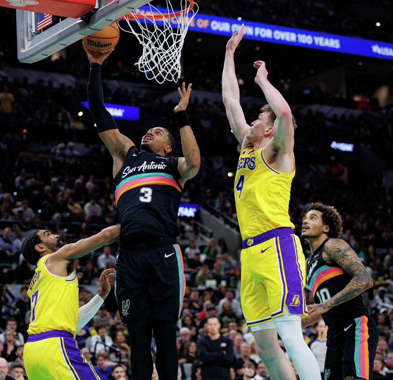 3 takeaways as Keldon Johnson's spark off the bench leads Spurs past Lakers