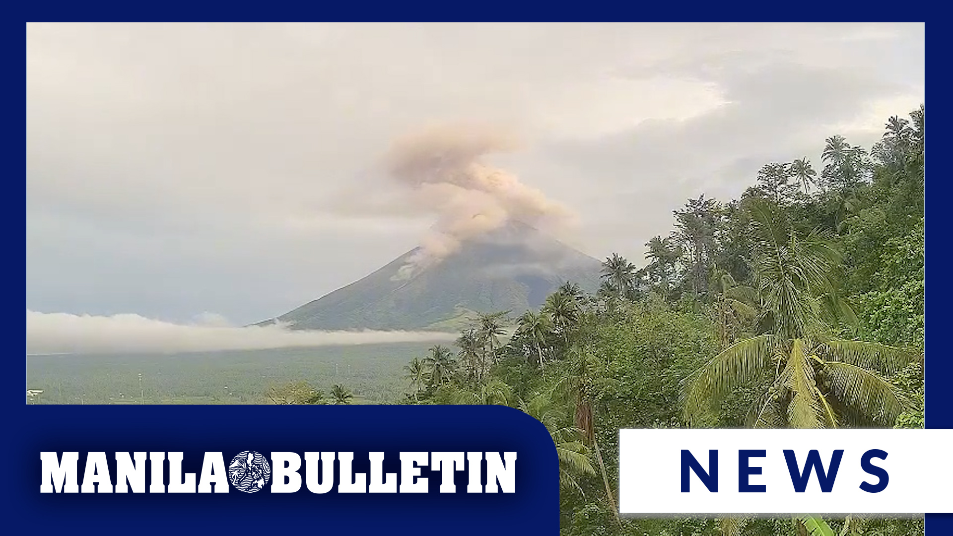 Timelapse footage of dome collapse from Mayon Volcano summit