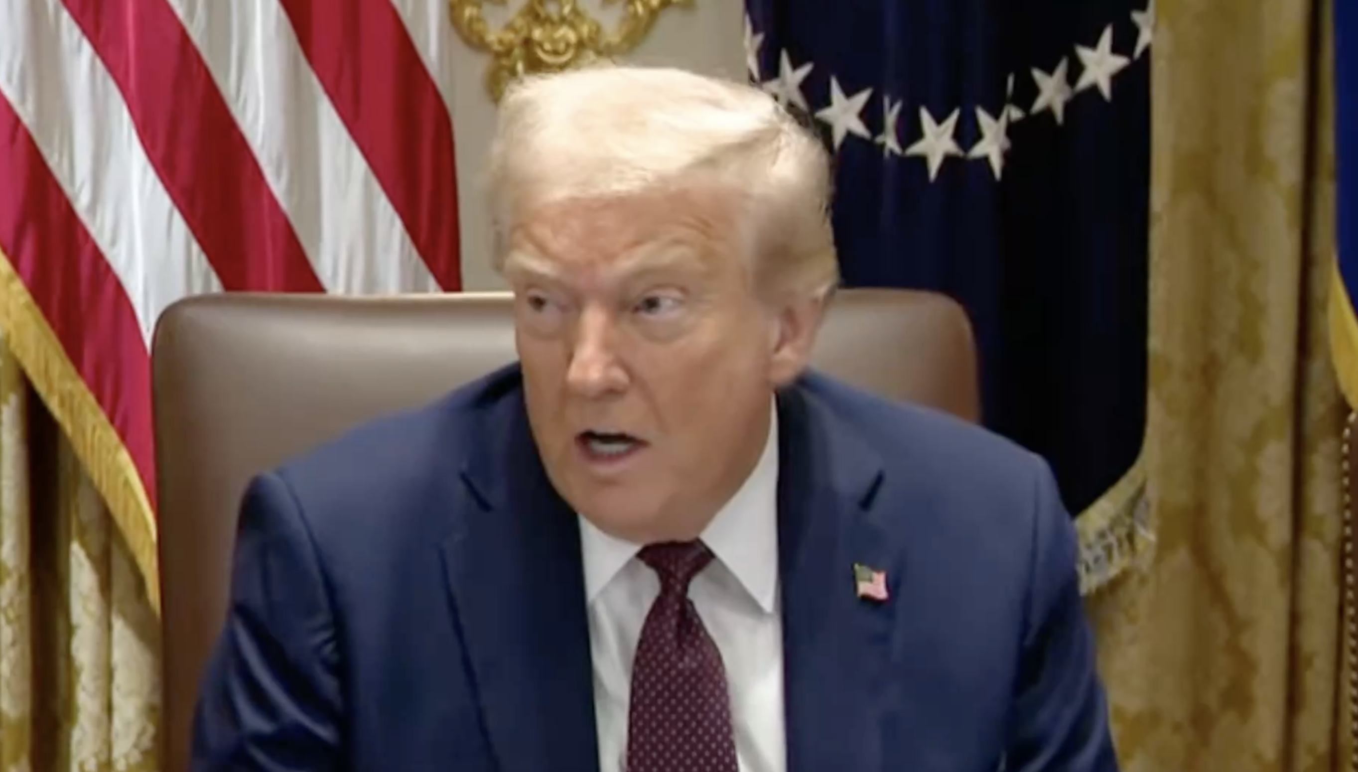 'Real scum, they're real dishonest people': Trump derails remarks in ...