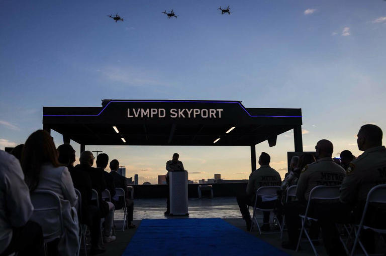 Police offer glimpse of new drone command center in Las Vegas