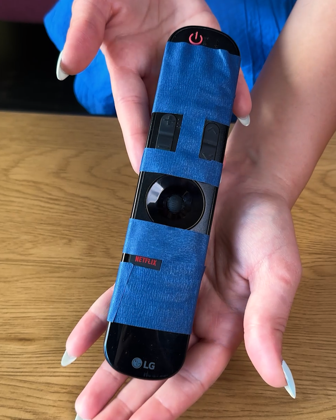 Grandma-proof TV remote mode activated 📺😂
