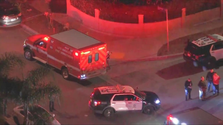 LAPD officer hospitalized after pursuit in North Hollywood