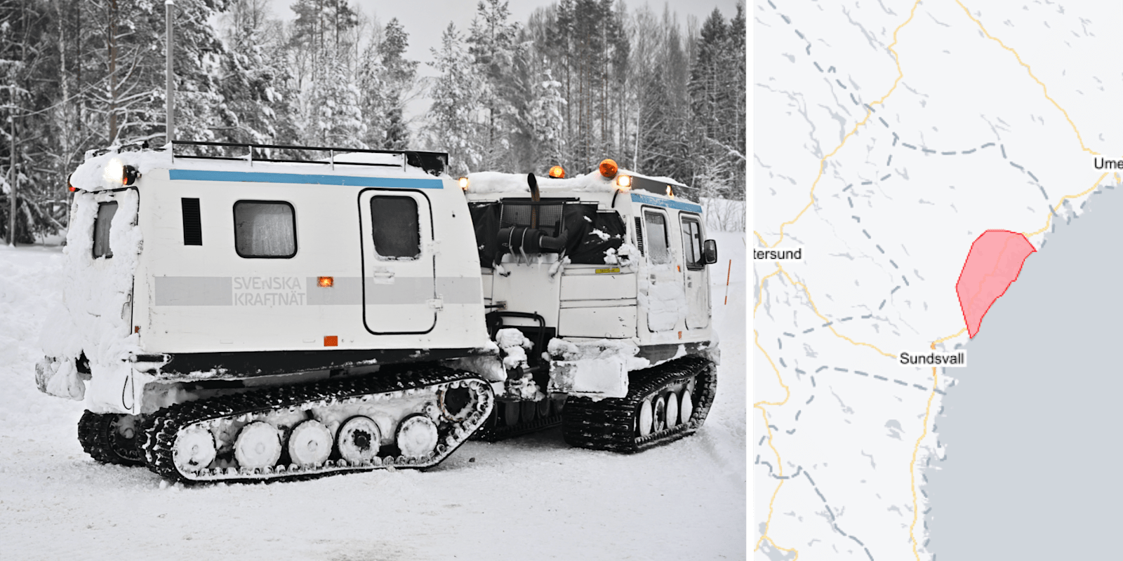 VMA och röd varning för snön – avrådan från bilkörning