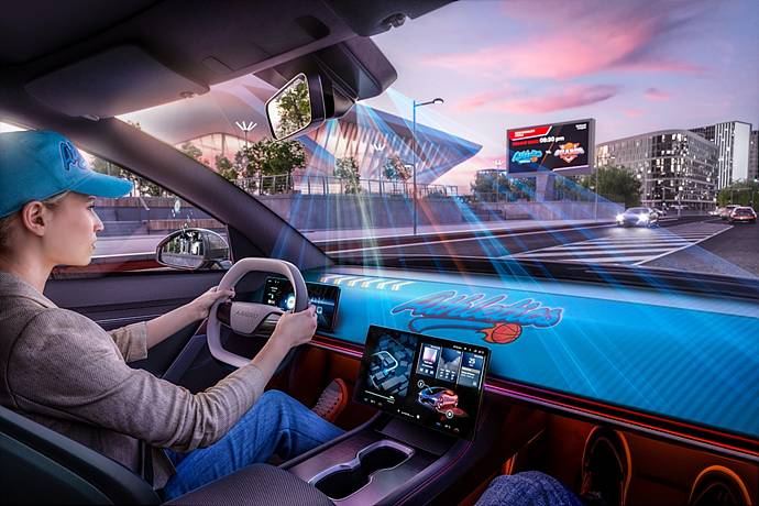 The next big car display isn’t a screen—it’s the entire cabin