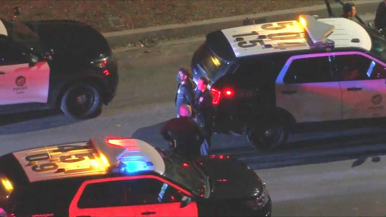 LAPD officer hospitalized after pursuit in North Hollywood