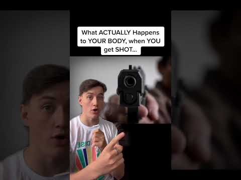What happens to the body when someone is shot