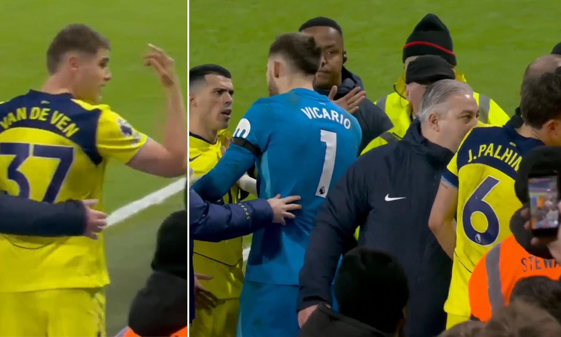 Spurs' civil war: Micky van de Ven scraps with fans as Cristian Romero ...