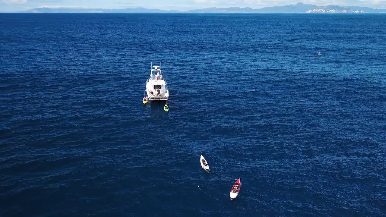 This kayak journey went 50 miles offshore and there was no turning back