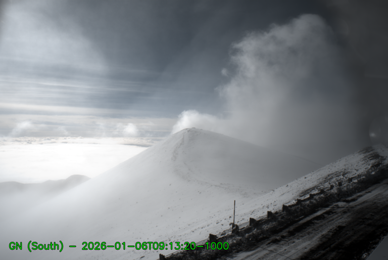 See the 'freezing fogbow' that formed during a Hawaii snowstorm