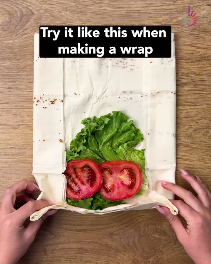 The roll-up trick you need to make perfect wraps 🌯