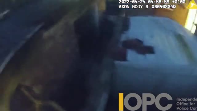 Suspected burglar falls from wall after being tasered by police